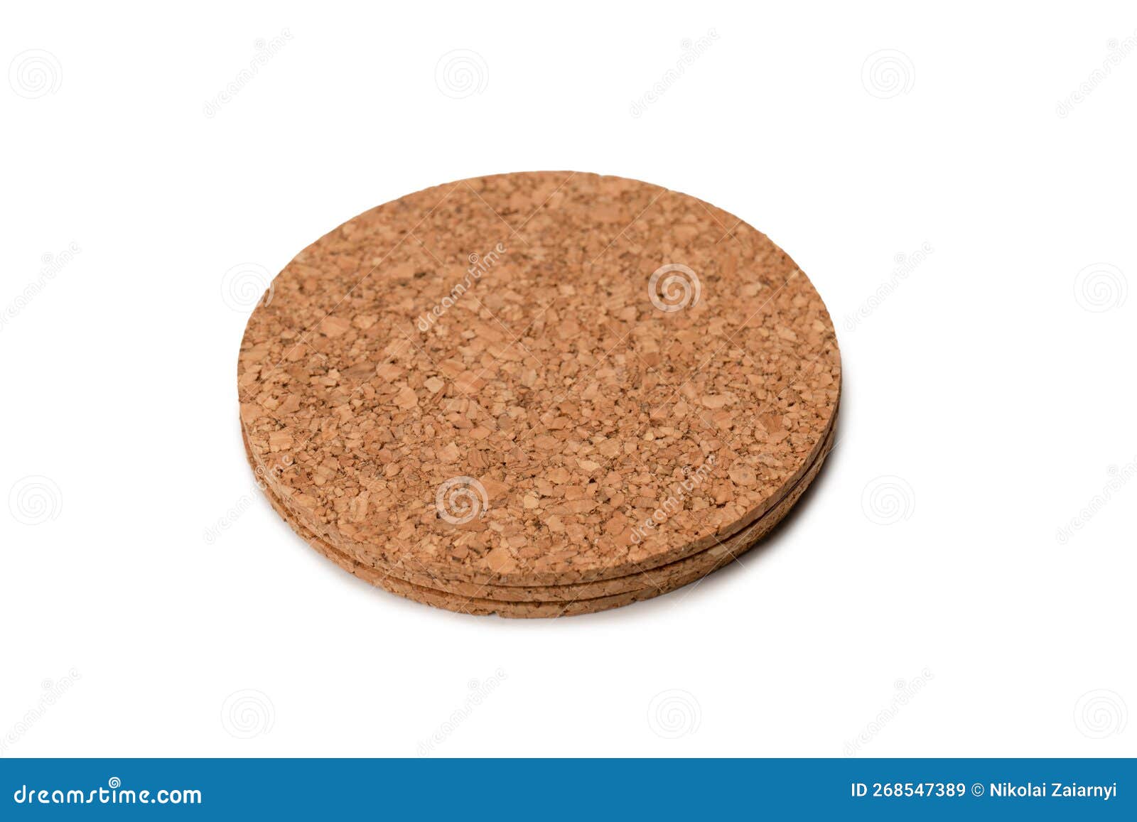 Coaster for a Cup Isolated on a White Background Stock Image - Image of ...