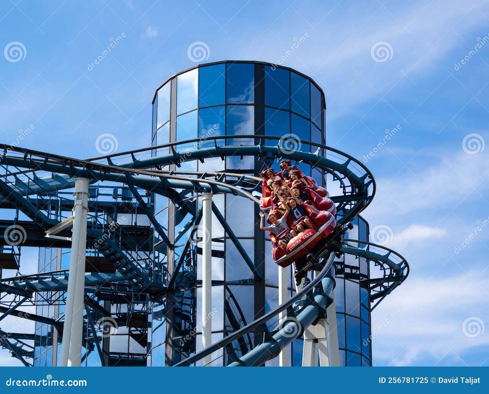Coaster in Europa park editorial image. Image of family - 256781725