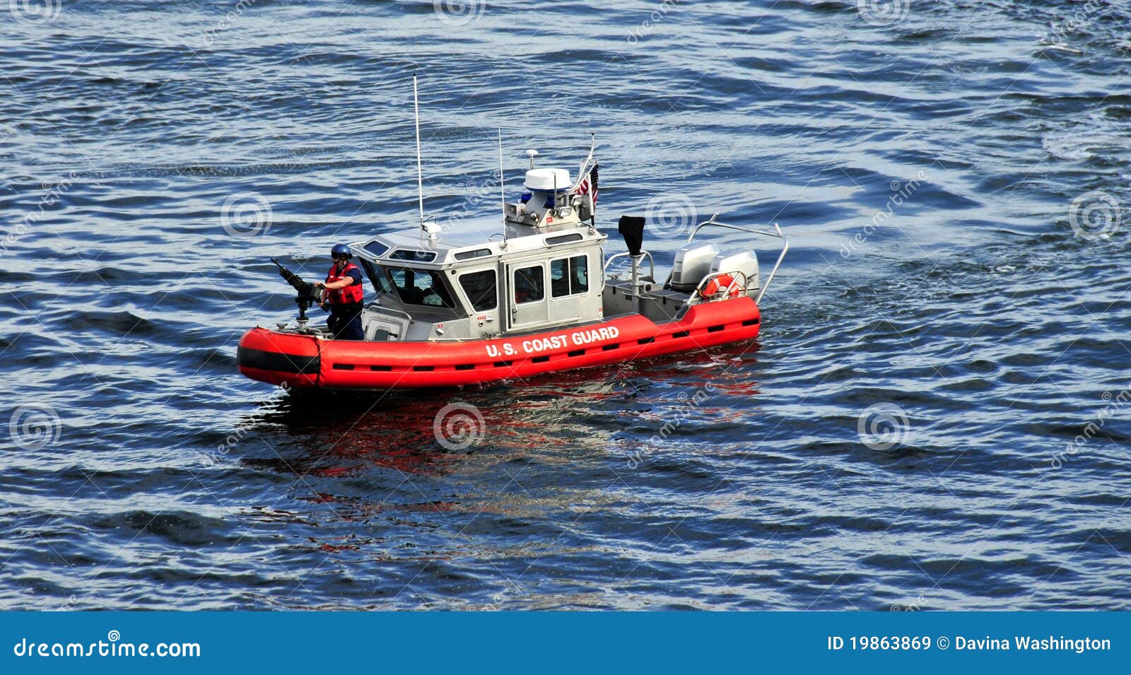 Coastguard vesel or ship stock image. Image of ocean - 19863869