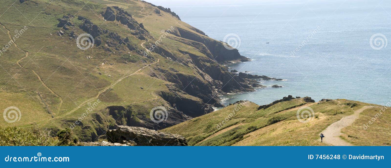 Coastline stock photo. Image of britain, cliff, inlet - 7456248