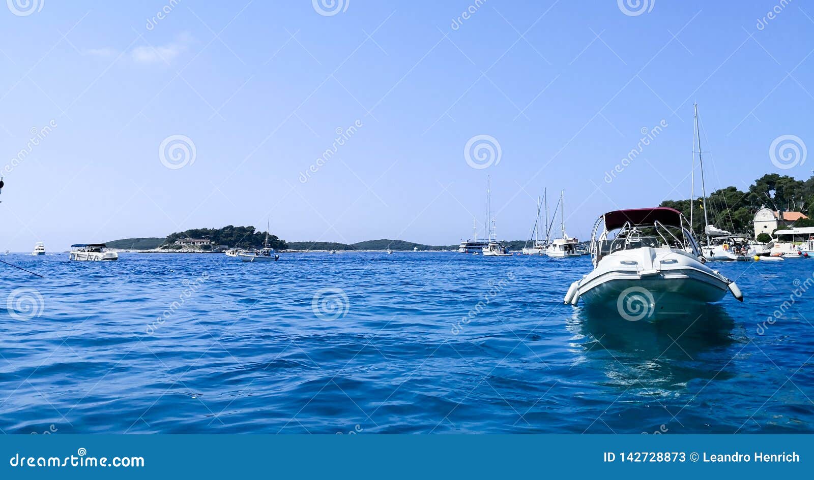 Coastline in the adriatic stock image. Image of dalmatian - 142728873