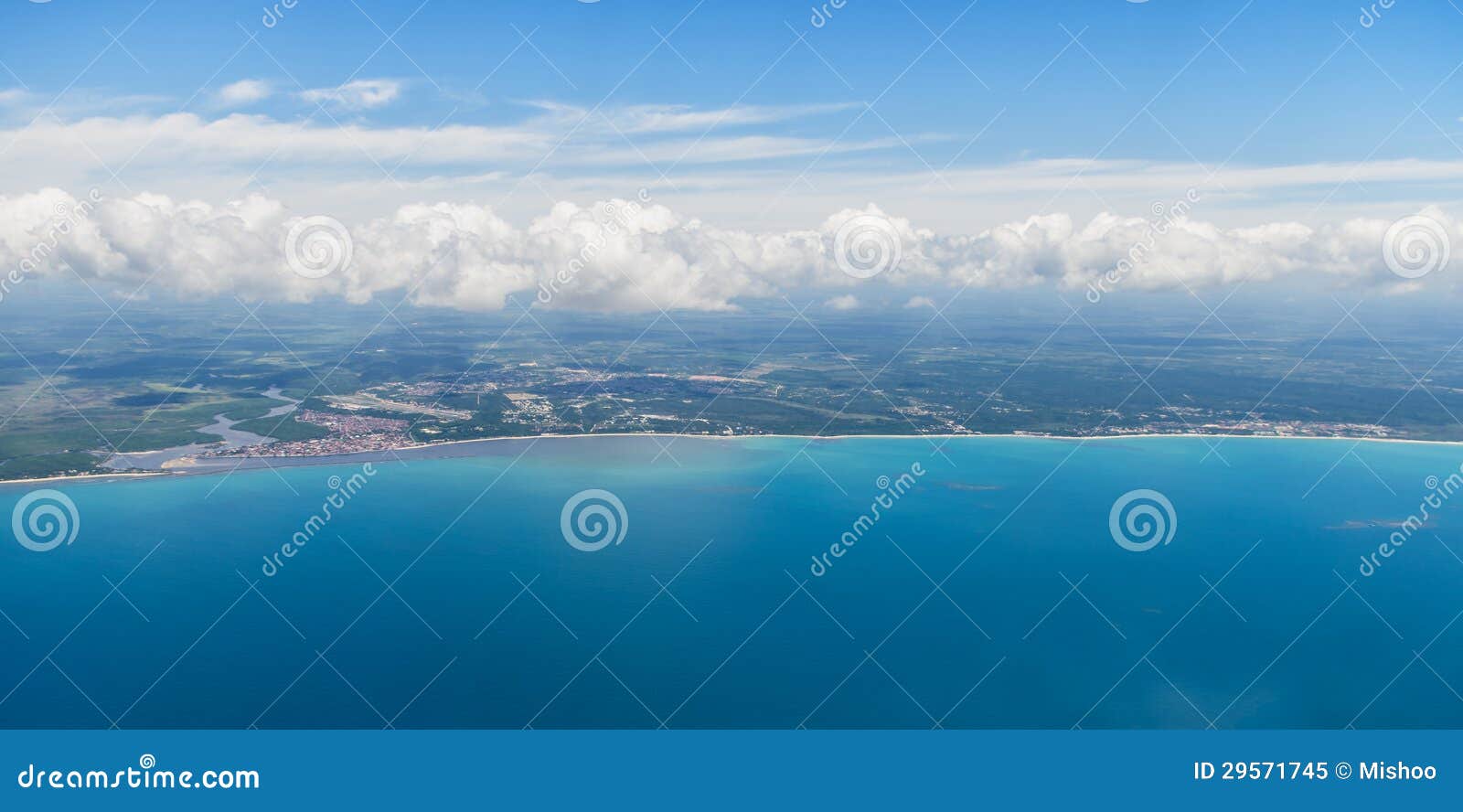 Coastline aerial view stock image. Image of ocean, tourism - 29571745