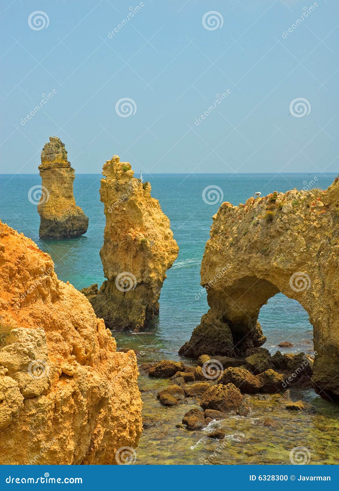 Coastline of Algarve, Portugal Stock Photo - Image of summer, lagos ...
