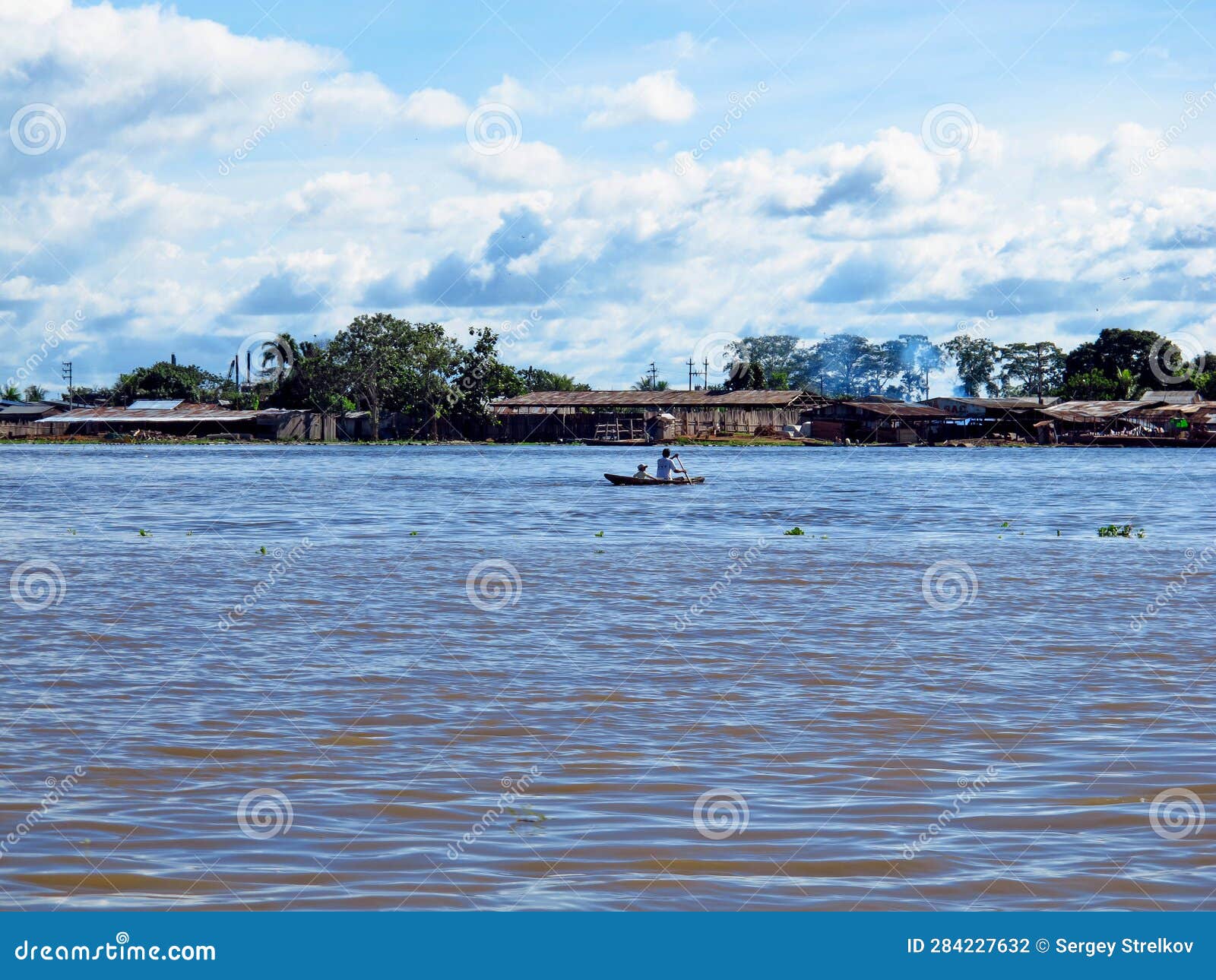 The Coastline of Amazon River in Peru, South America Stock Photo ...