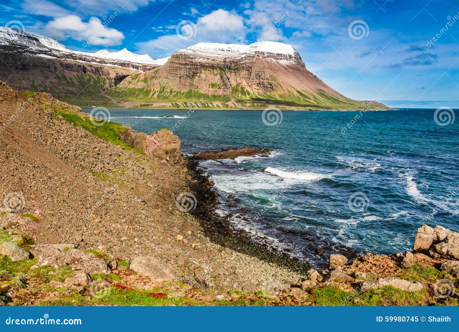 Coastline of the Arctic Sea, Iceland Stock Image - Image of travel ...