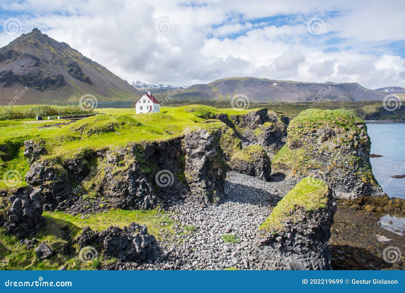 Coastline of Arnarstapi in Snaefellsnes Peninsula in Iceland Stock ...