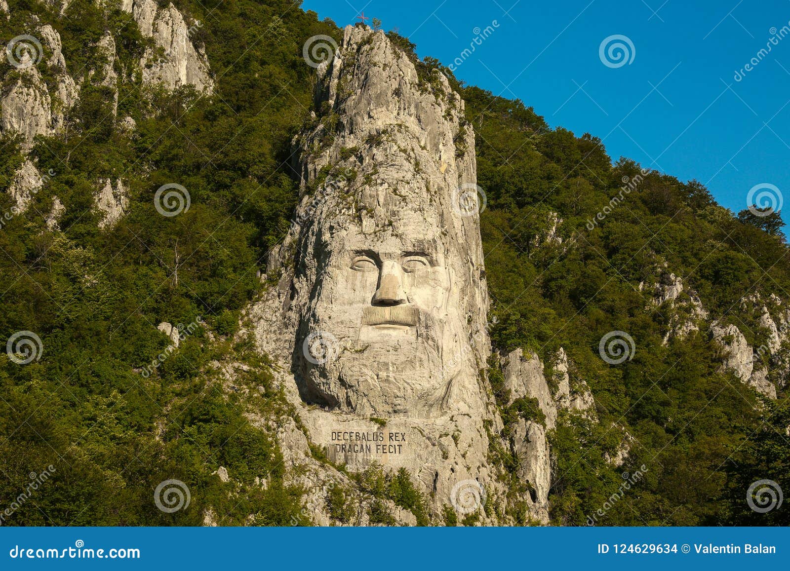 The Statue of Dacian King Decebalus Stock Photo - Image of attraction ...
