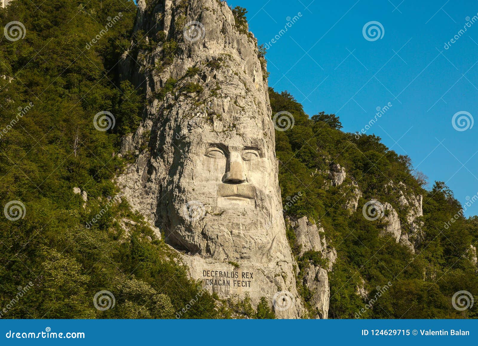 The Statue of Dacian King Decebalus Editorial Image - Image of head ...