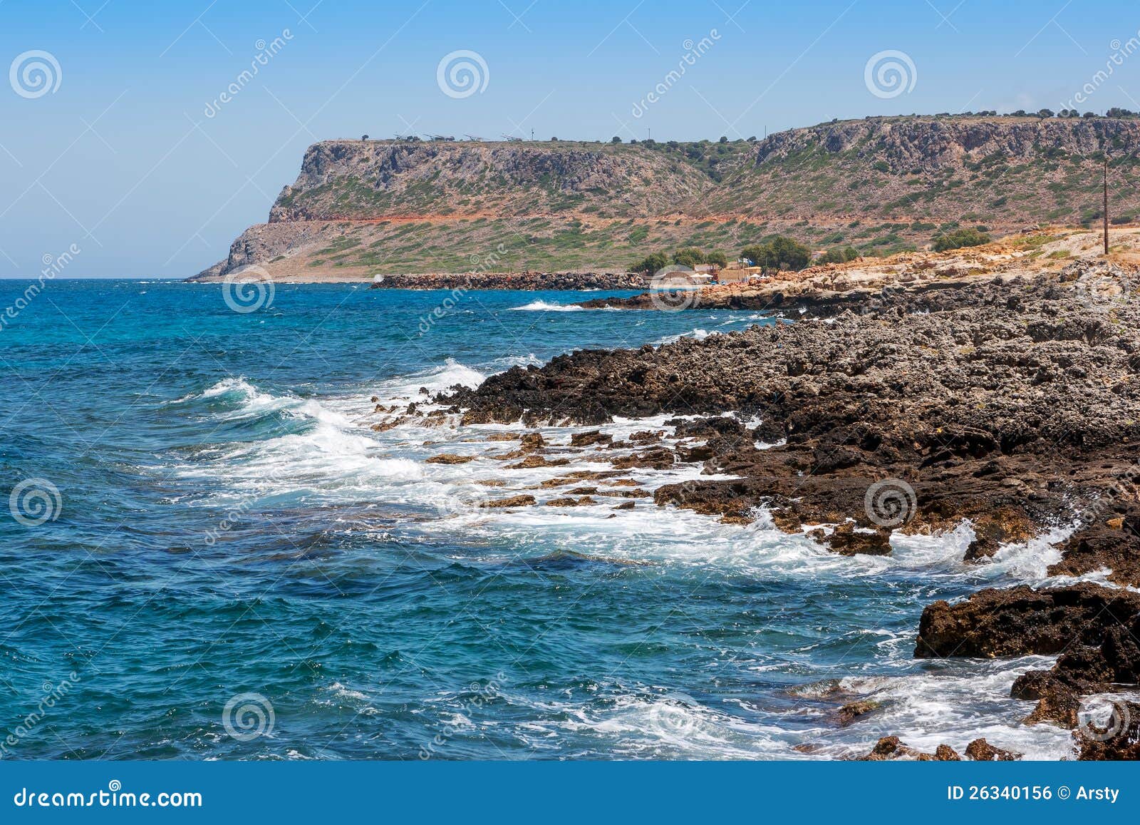 Coastline. Crete stock photo. Image of rock, greece, shore - 26340156