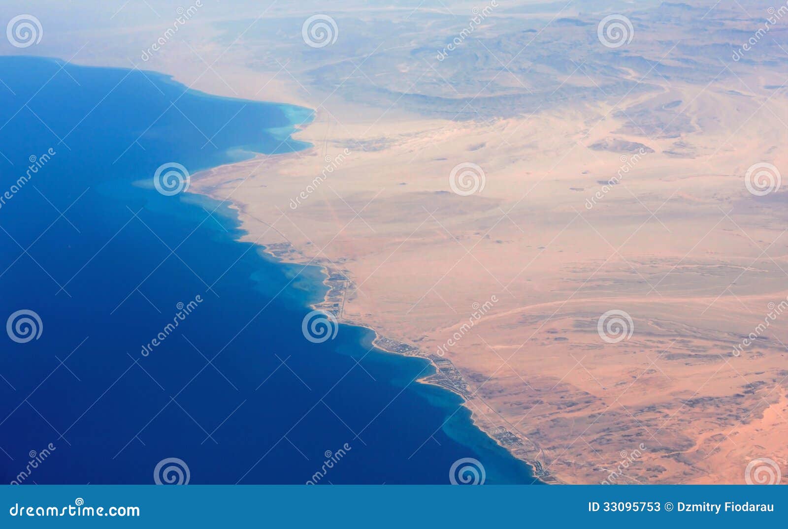 Coastline of the Desert and Sea Stock Image - Image of mountain, rock ...
