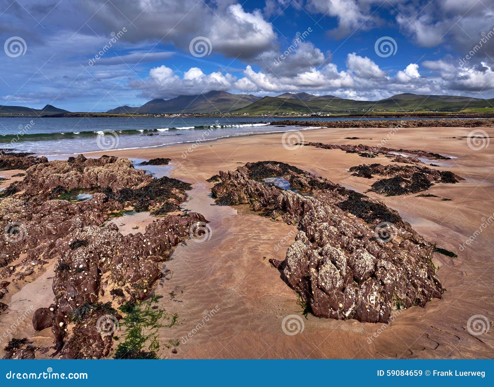 Coastline in Dingle, Ireland Stock Image - Image of blue, mountains ...