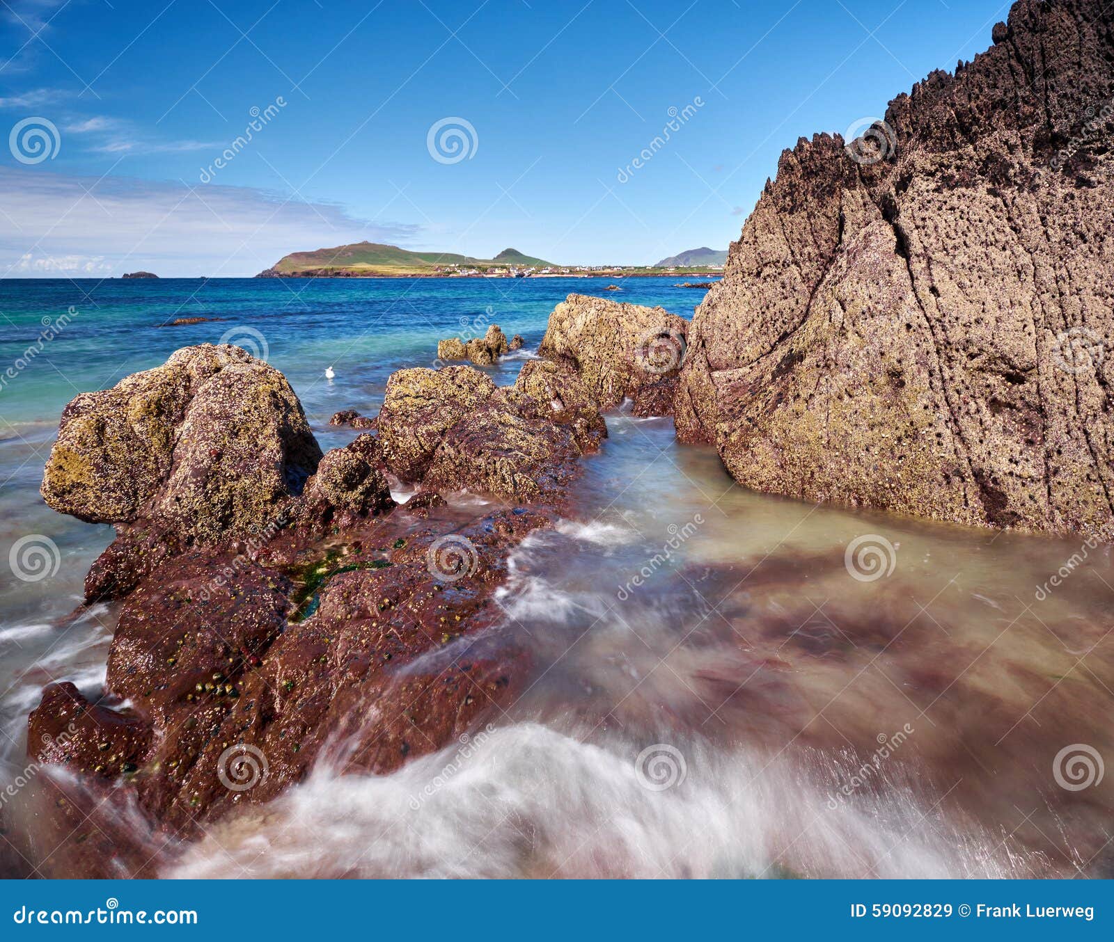 Coastline in Dingle, Ireland Stock Image - Image of beach, clouds: 59092829