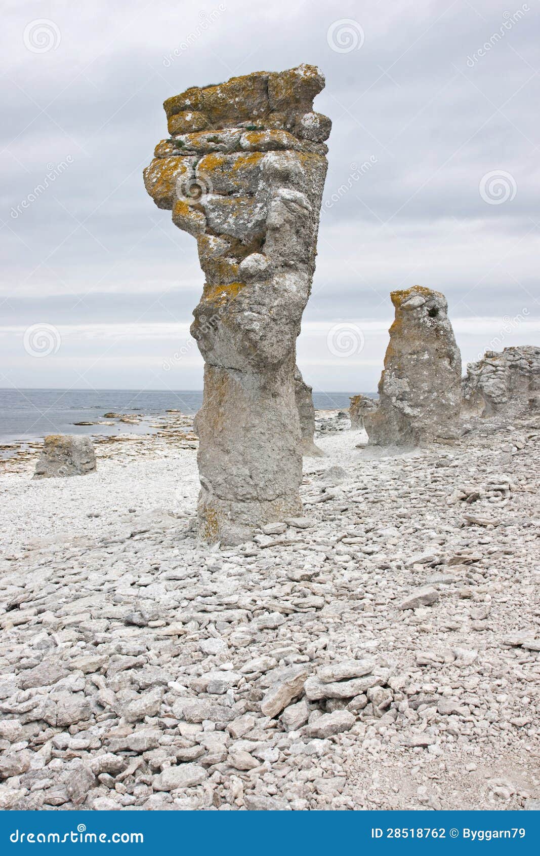 Coastline of faro sweden stock photo. Image of rock, coast - 28518762