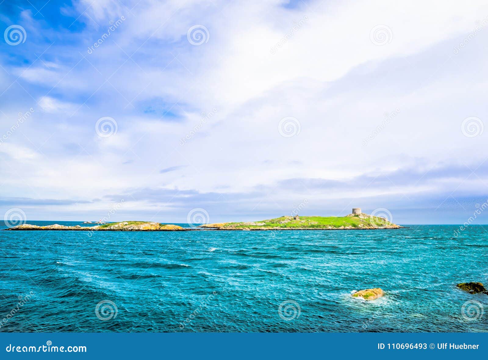 Coastline and Irish Sea by Bray in Ireland Stock Image - Image of ...