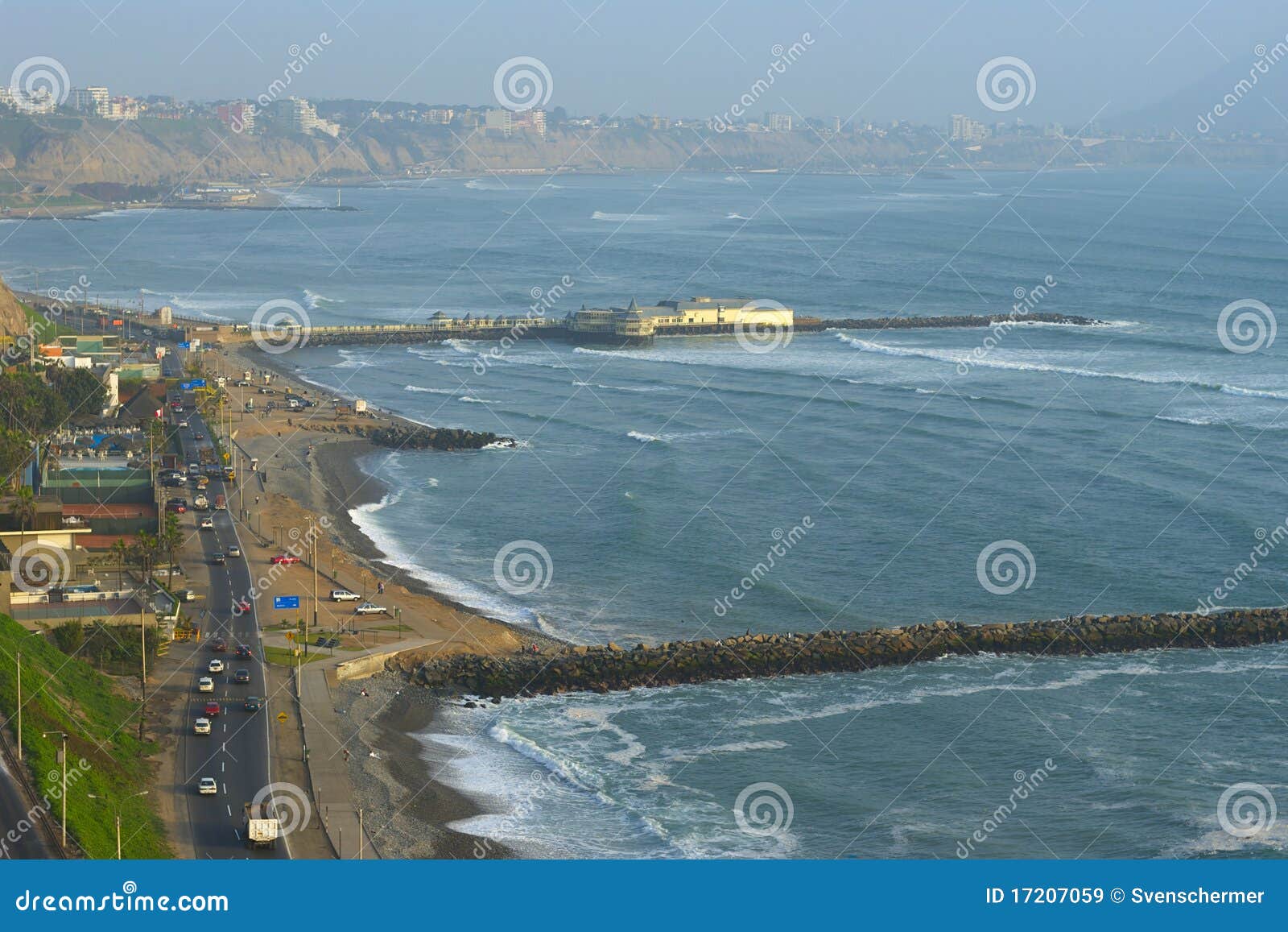 Coastline of Lima, Peru stock image. Image of wave, shore - 17207059