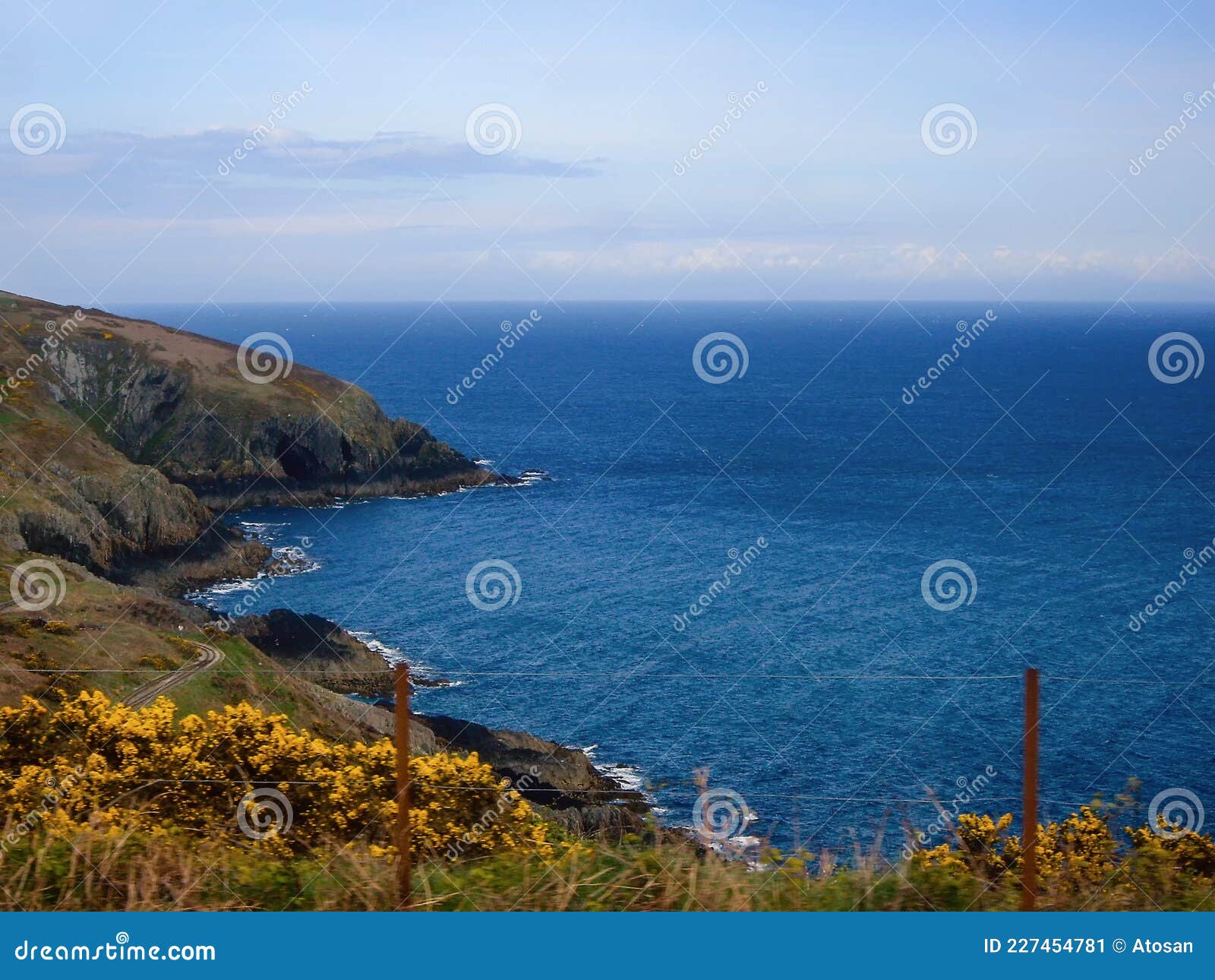 The Coastline at Niarbyl, Isle of Man Stock Image - Image of europe ...