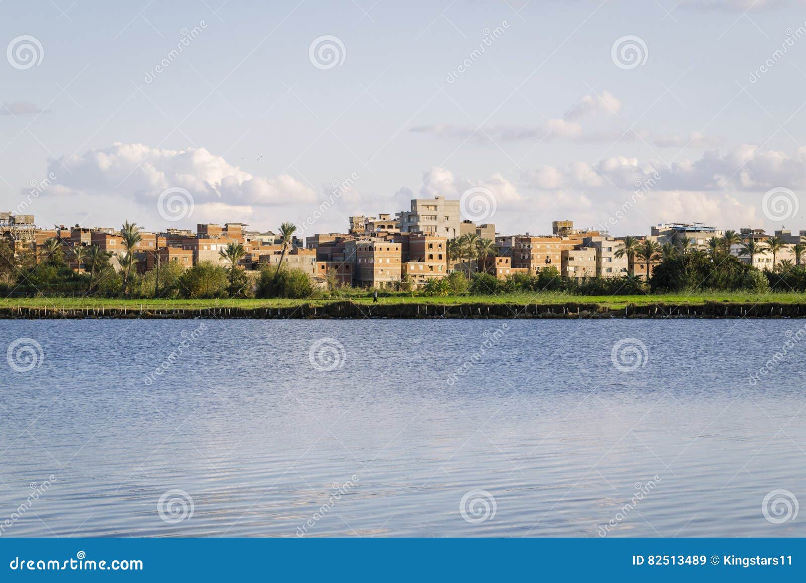 Coastline of the Nile River,Damietta,Egypt. Stock Image - Image of ...