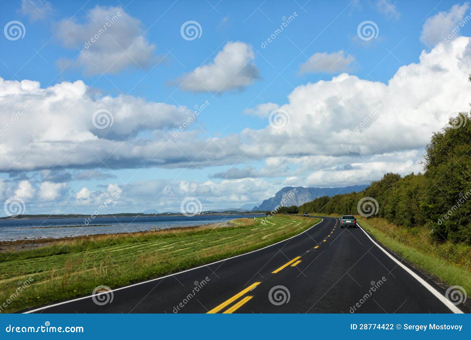 Coastline road stock photo. Image of curves, mountains - 28774422