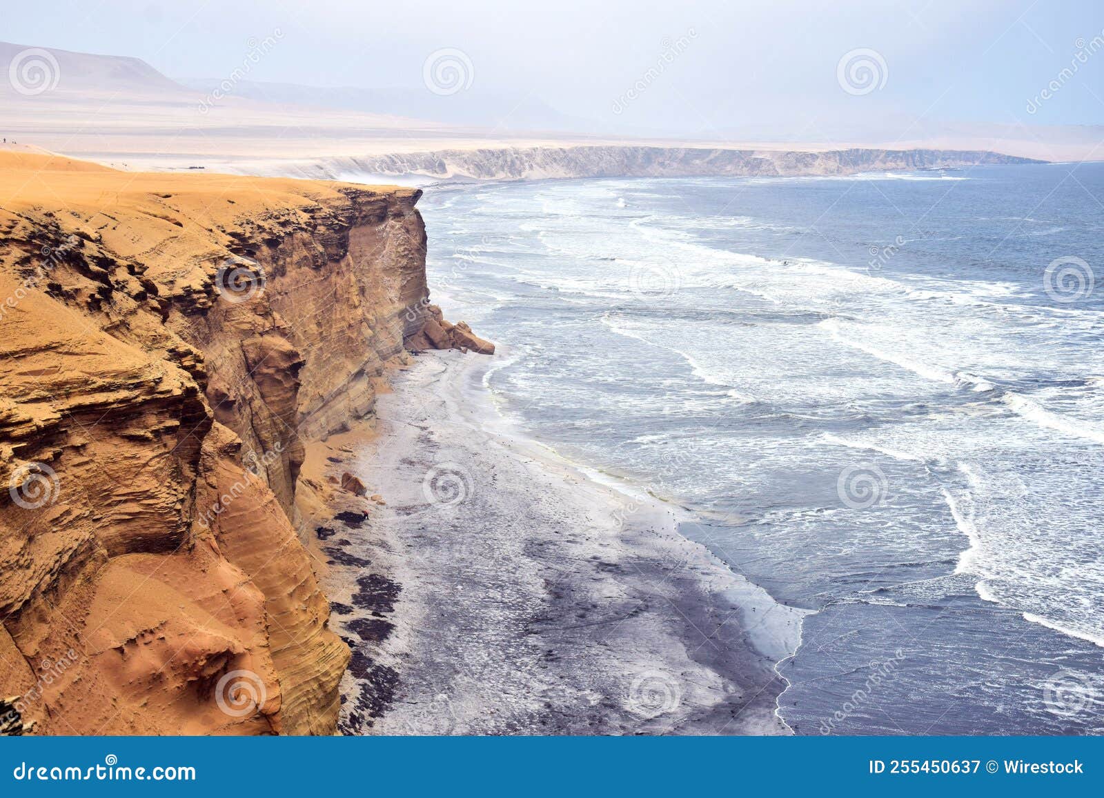 Scenery by the Ocean in Peru Stock Image - Image of summer, desert ...