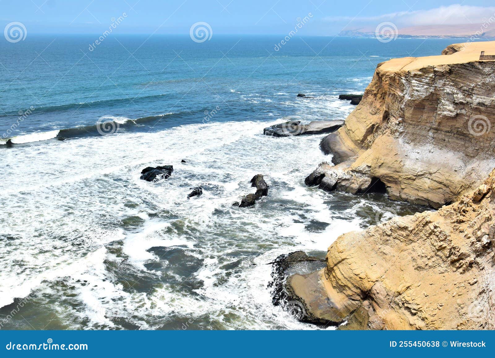 Scenery by the Ocean in Peru Stock Photo - Image of peru, desert: 255450638