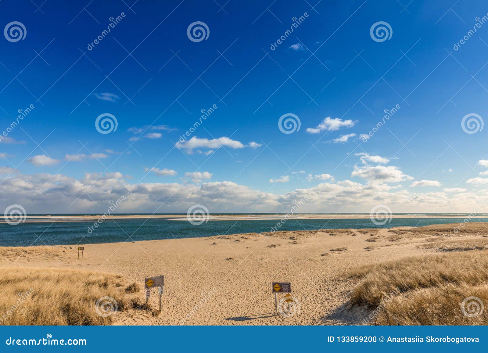 Coastline with Sandy Beach at Cape Cod in Winter Stock Photo - Image of ...