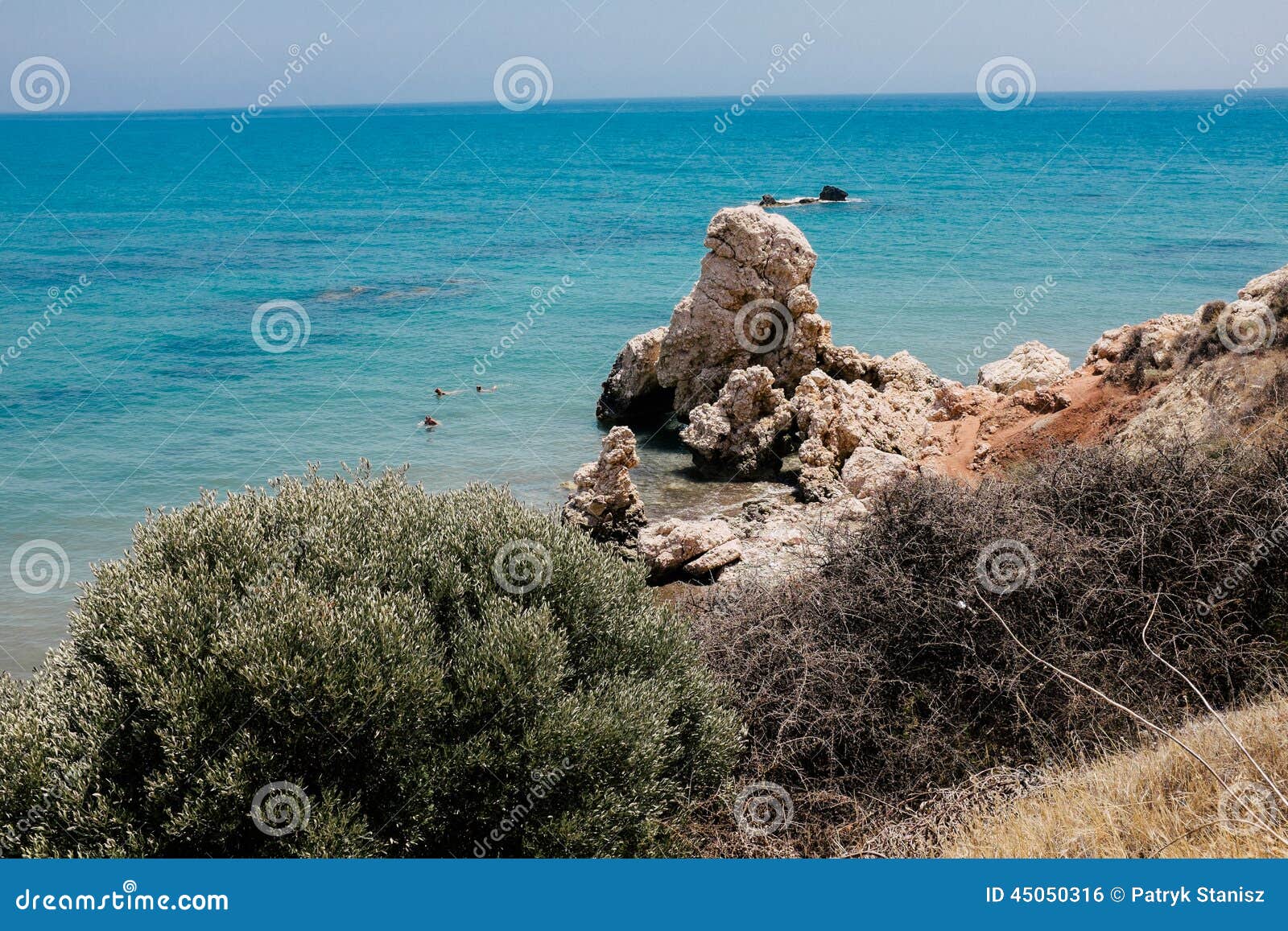 Coastline and Sea in Cyprus Stock Photo - Image of horizontal, vacation ...