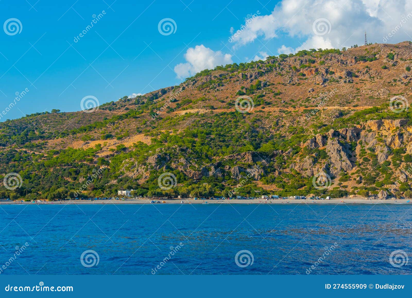 Coastline of Southern Crete in Greece Stock Image - Image of travel ...