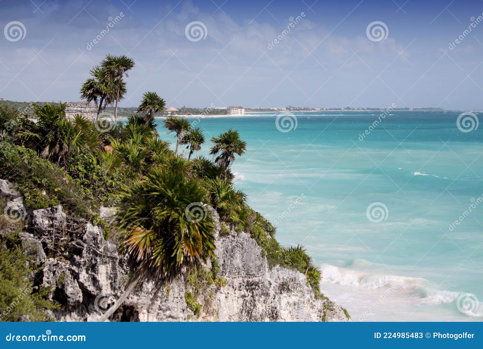 Coastline in Tulum, Yucatan, Mexico Stock Image - Image of yucatan ...