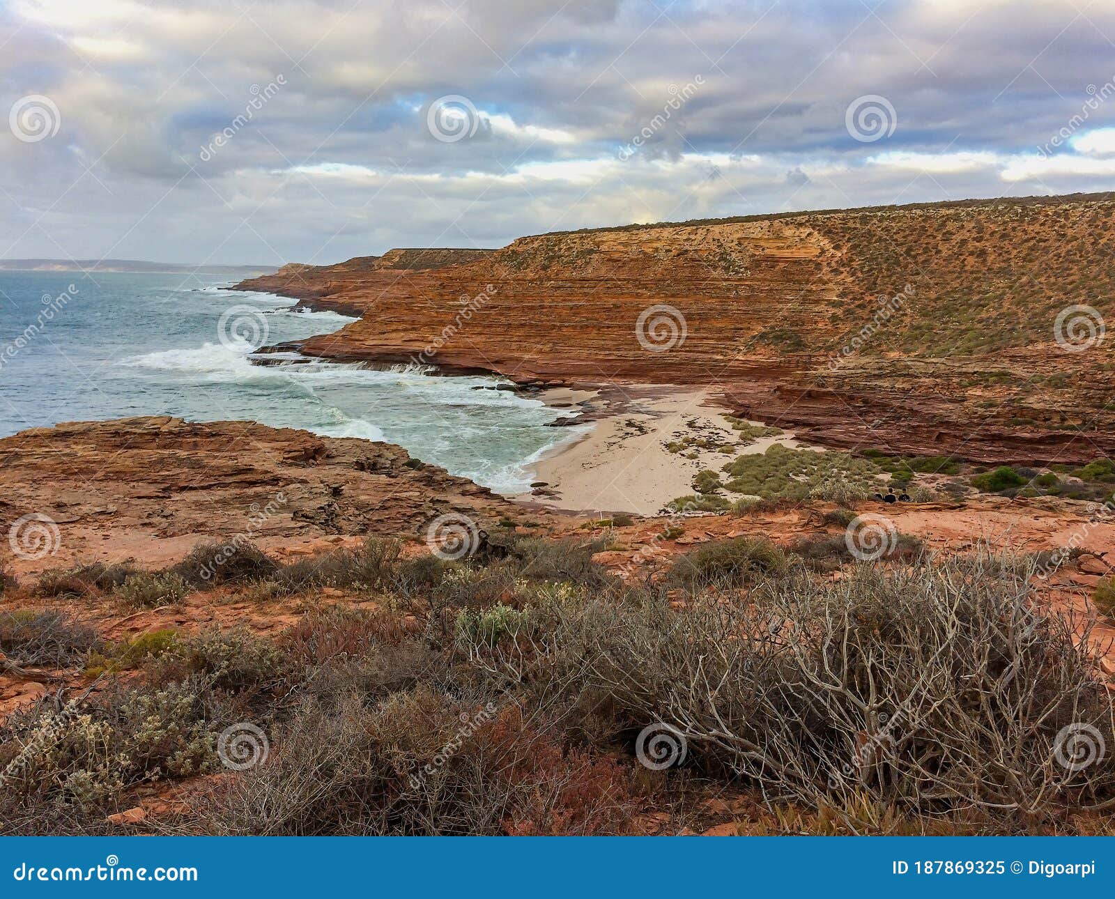 Coastline in Western Australia in Springtime Stock Image - Image of ...