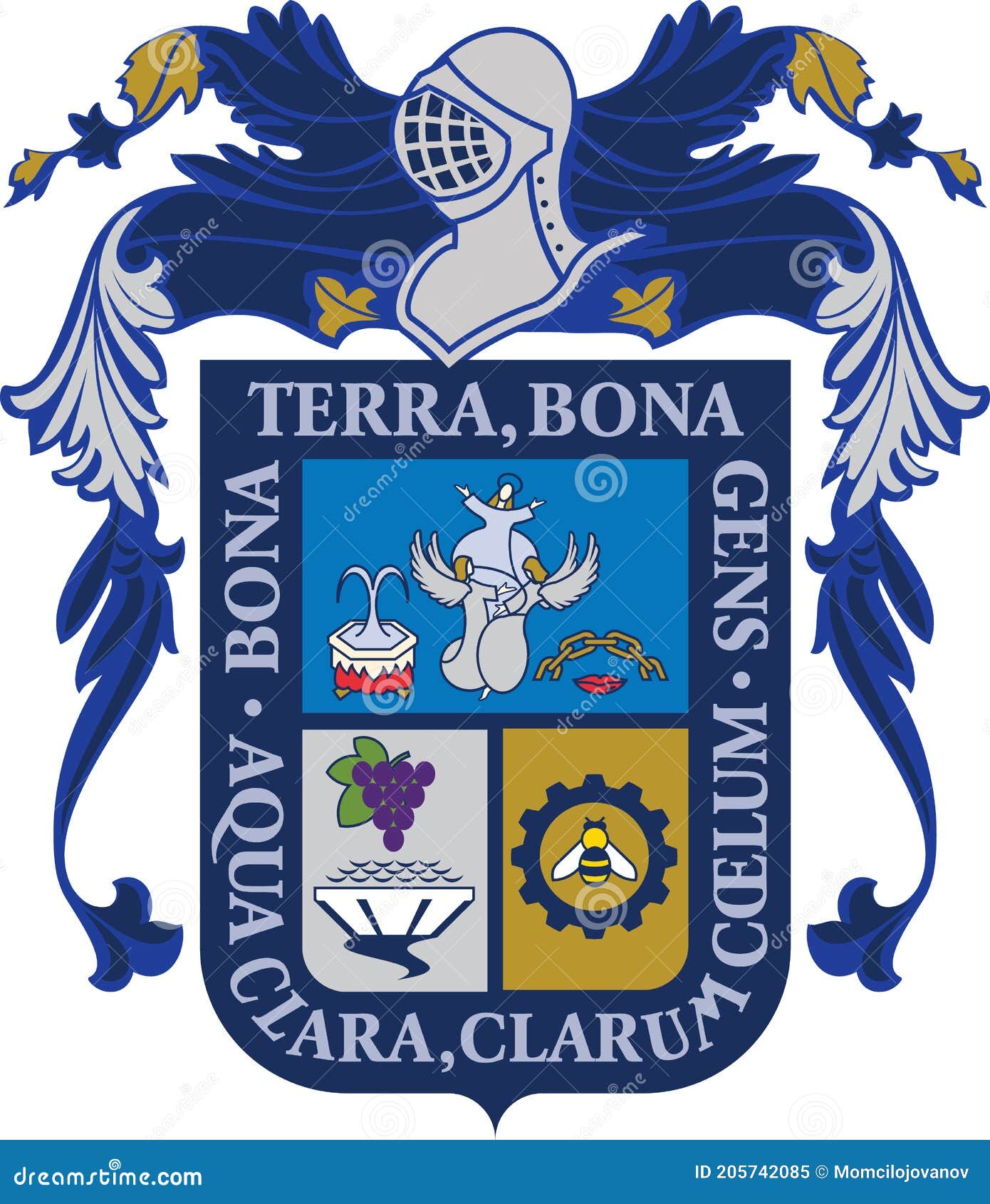 Coat of Arms of Aguascalientes State Stock Vector - Illustration of ...
