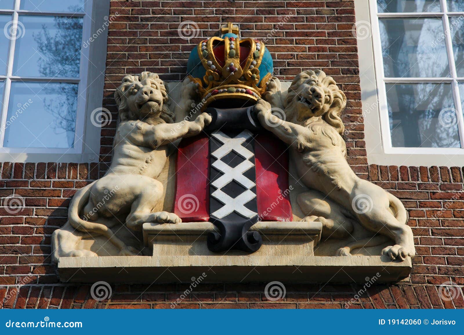 Coat of Arms of Amsterdam stock photo. Image of holland - 19142060