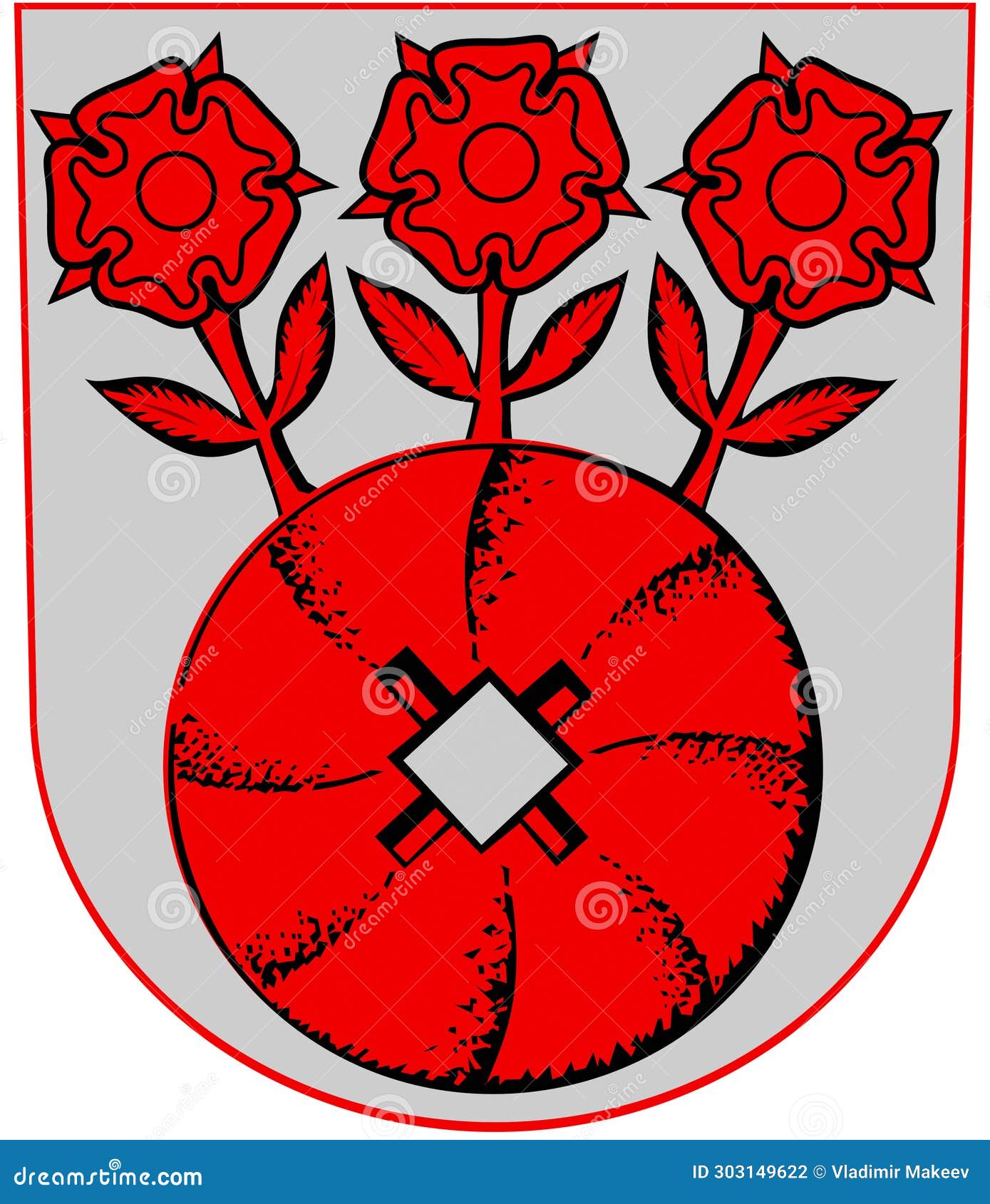 Coat of Arms of the Askola Community. Finland Stock Illustration ...