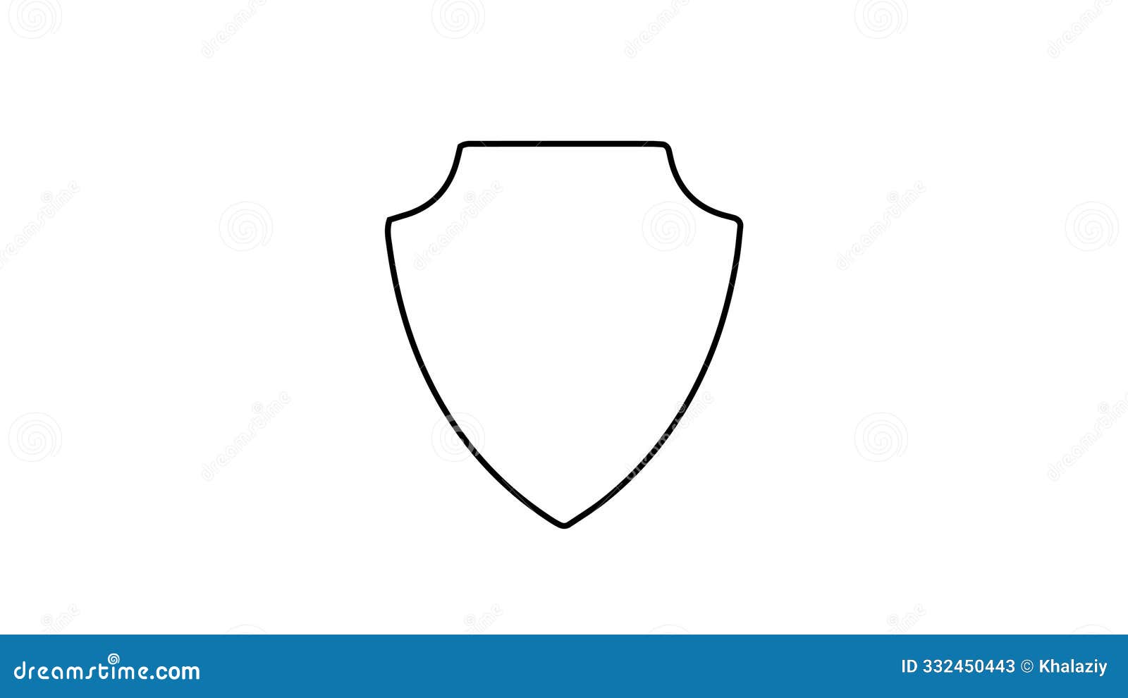 Vector Shapes in Form of Shields Stock Illustration - Illustration of ...