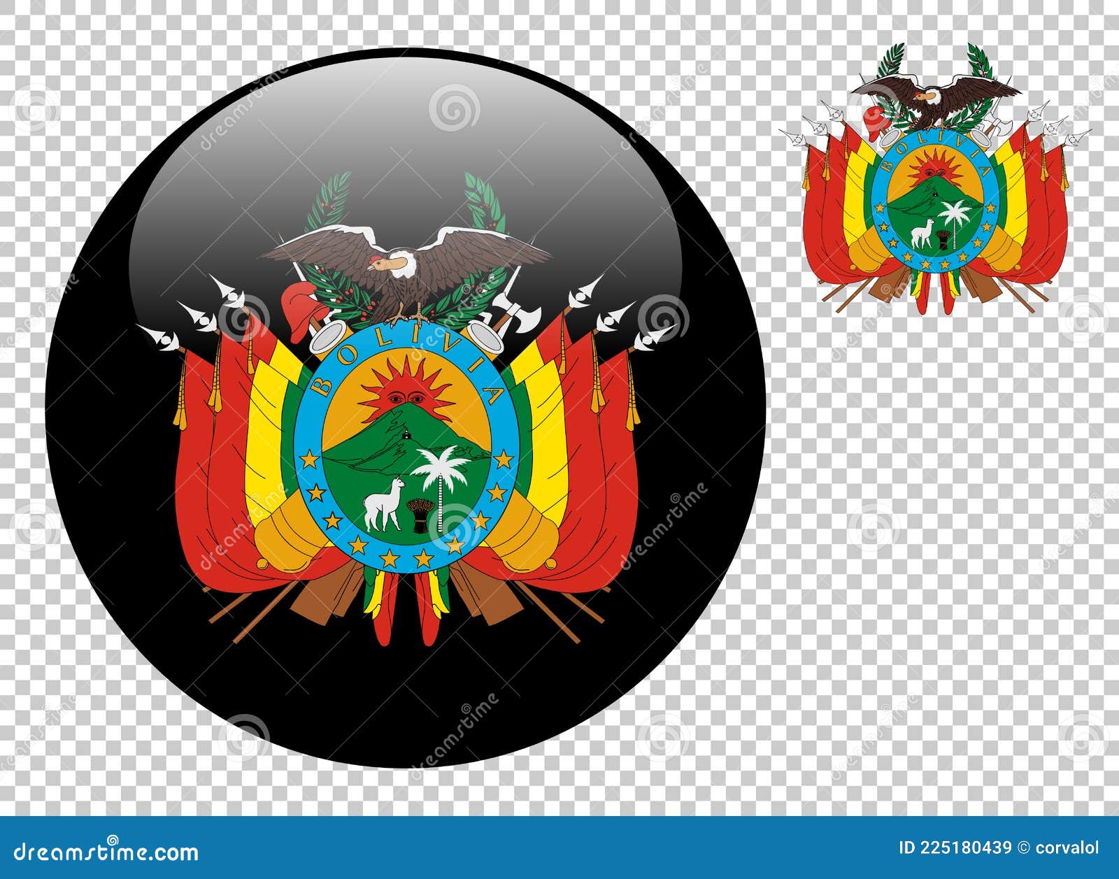 Bolivia Flag Emblem