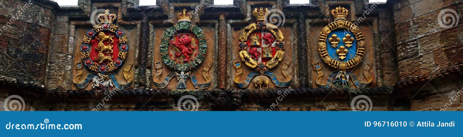Coat of Arms at the Castle, Linlithgow, Scotland Editorial Image ...