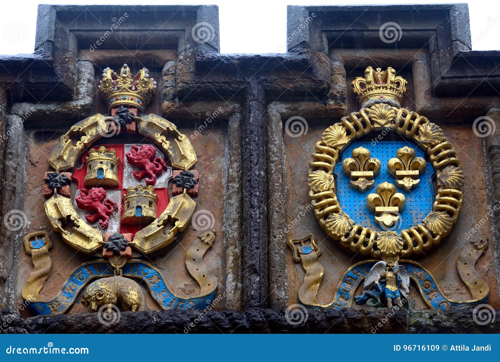 Coat of Arms at the Castle, Linlithgow, Scotland Editorial Stock Image ...