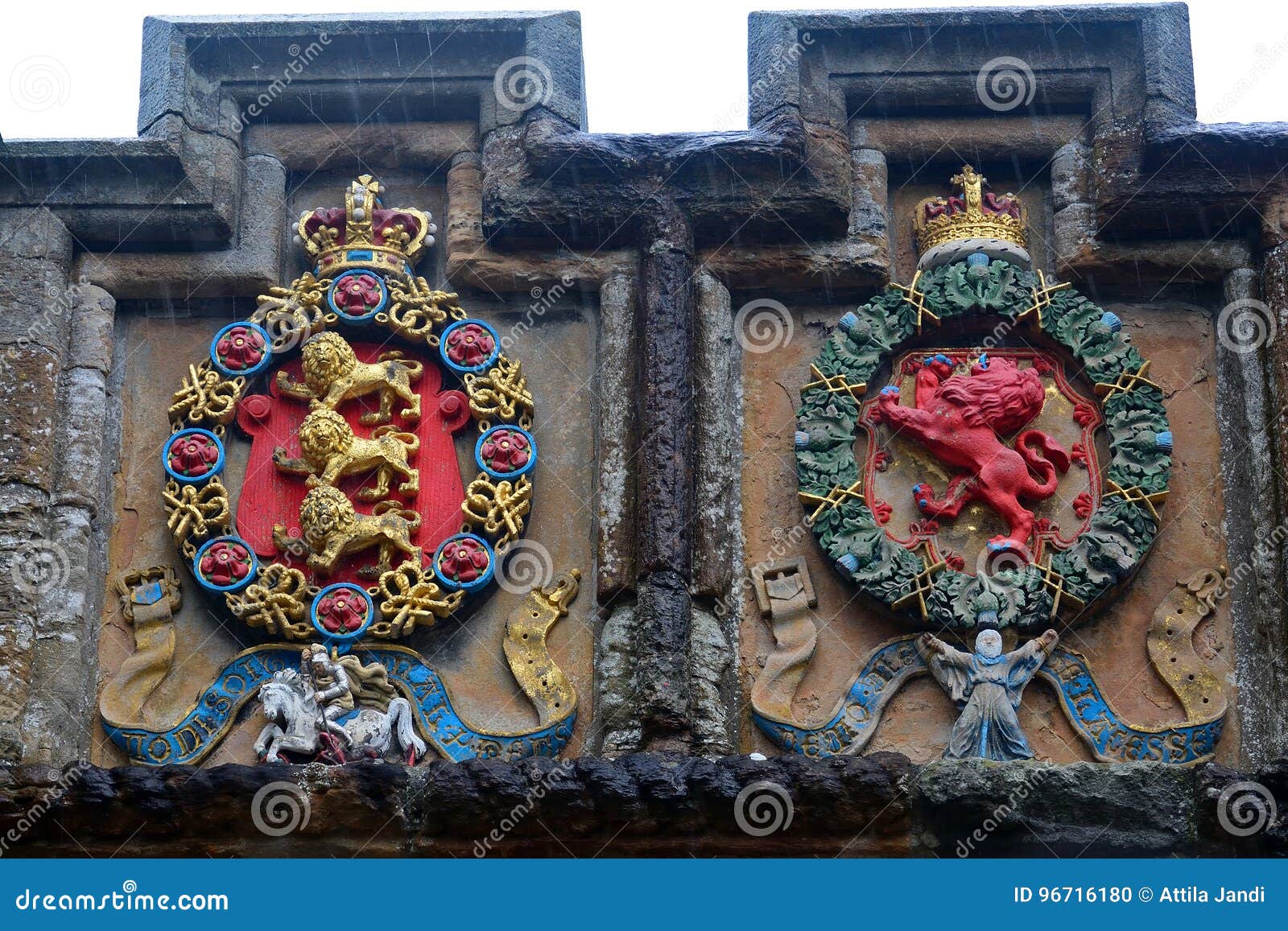 Coat of Arms at the Castle, Linlithgow, Scotland Editorial Image ...