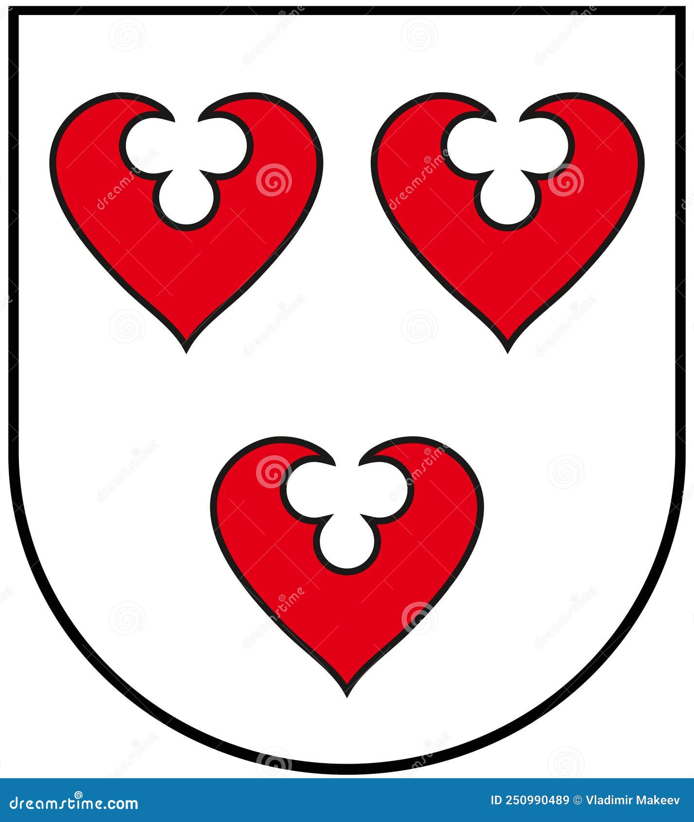 Coat of Arms of the City of Brena. Germany Stock Illustration ...