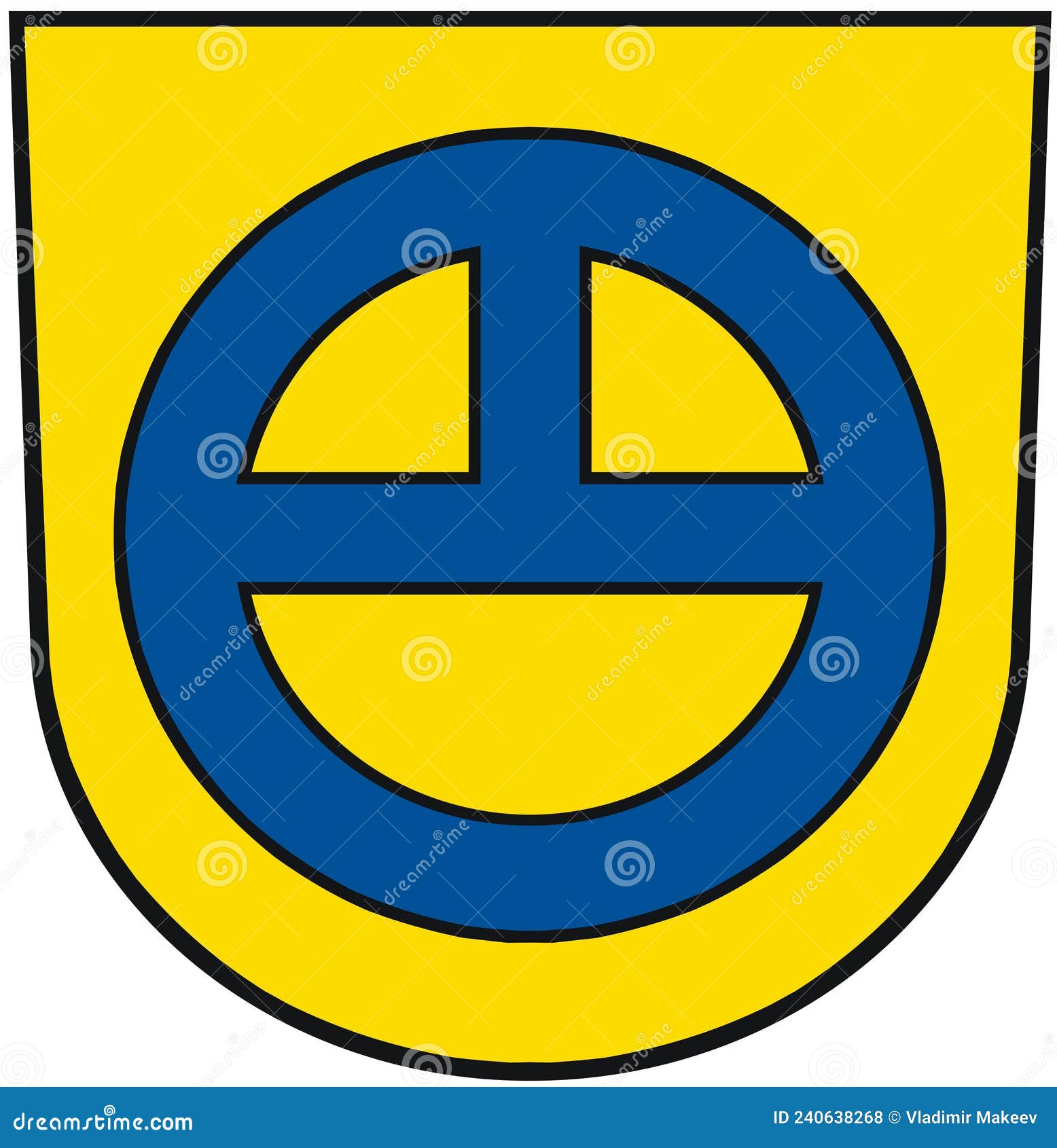 Coat of Arms of the City of Leinfelden-Echterdingen. Germany Stock ...