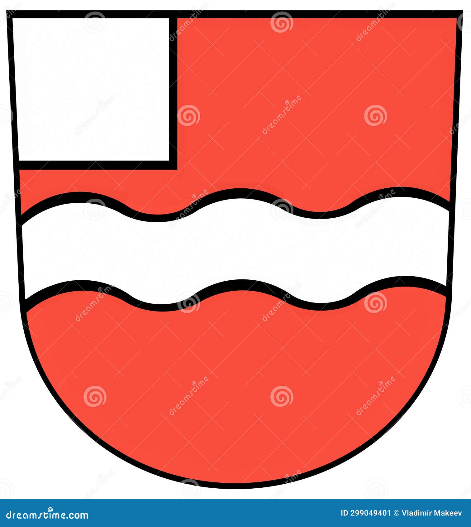 Coat of Arms of the City of Wingen. Germany Stock Illustration ...