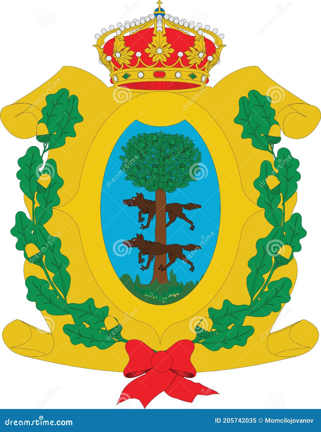 Coat of Arms of Durango State Stock Vector - Illustration of black ...