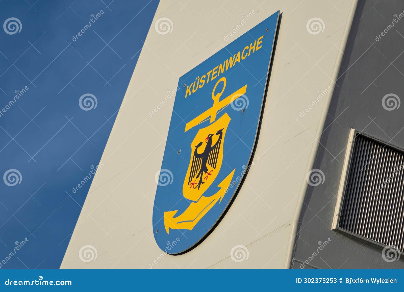 Coat of Arms of the German Coast Guard Editorial Stock Photo - Image of ...