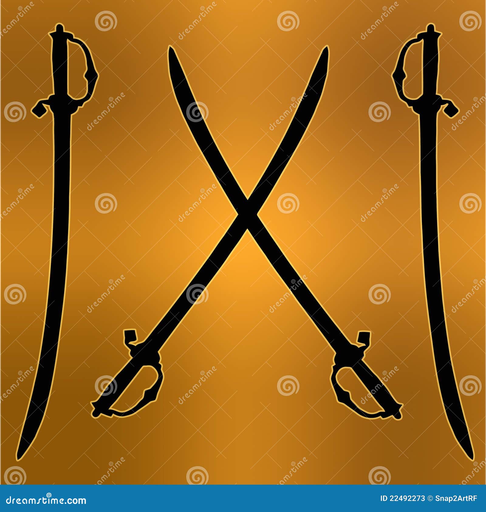 Coat Arms Golden Cross Sword Silhouette Stock Illustrations – 3 Coat ...