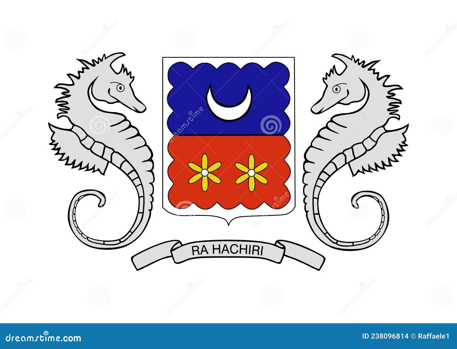 Coat of arms of Mayotte stock illustration. Illustration of arms ...