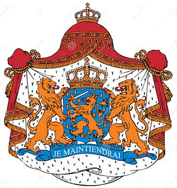 Coat of Arms of the Netherlands Stock Vector - Illustration of europe ...