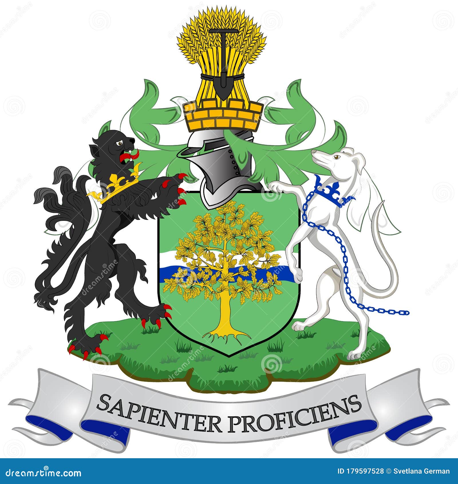 Coat of Arms of Nottinghamshire in England Stock Vector - Illustration ... Coat of Arms of Nottinghamshire in England Stock Vector - Illustration ...