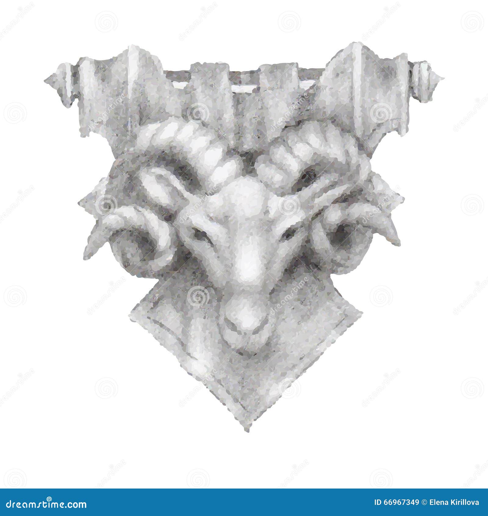 Coat of Arms with a Ram is Head Stock Vector - Illustration of power ...