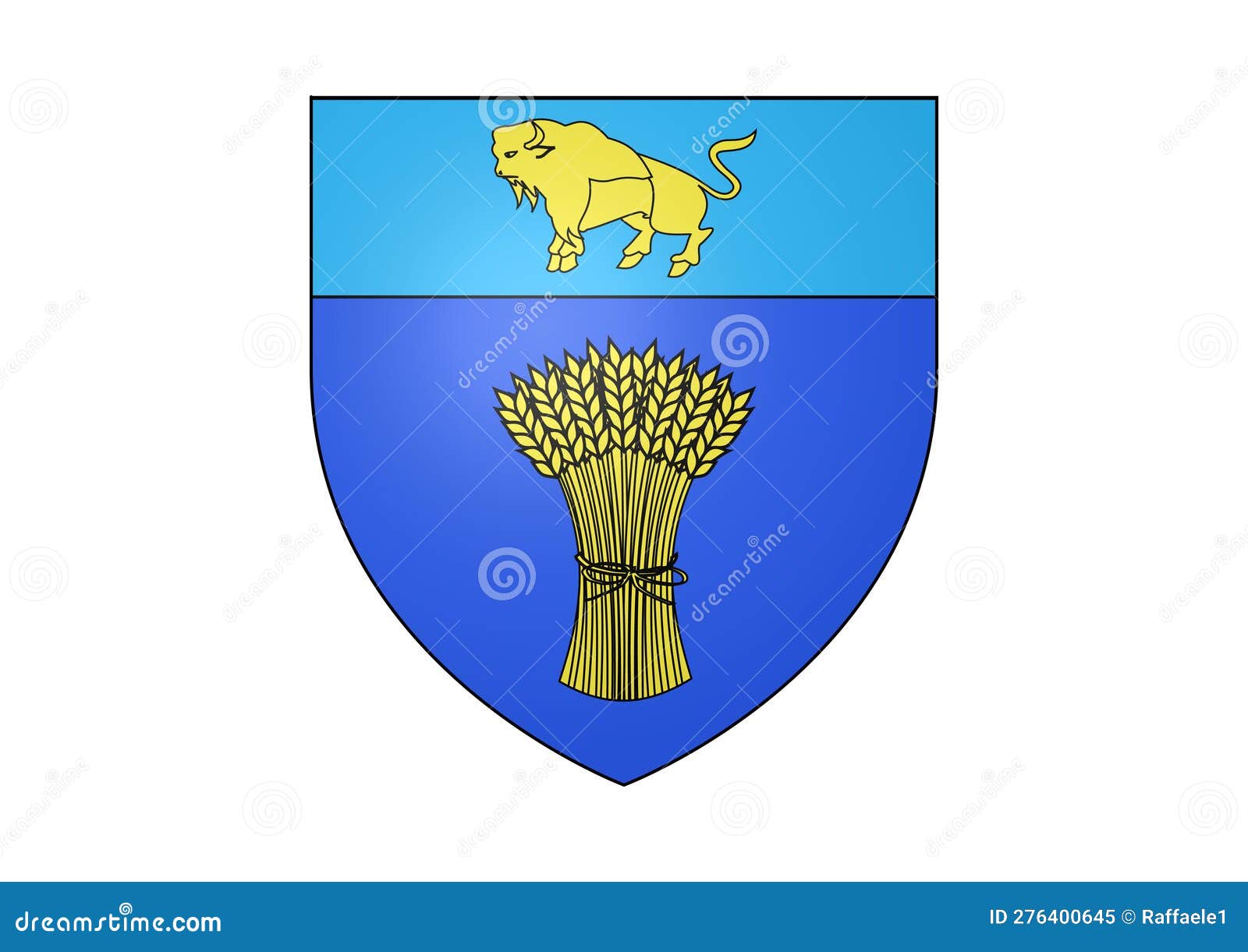 Coat of arms of Regina stock illustration. Illustration of flag - 276400645