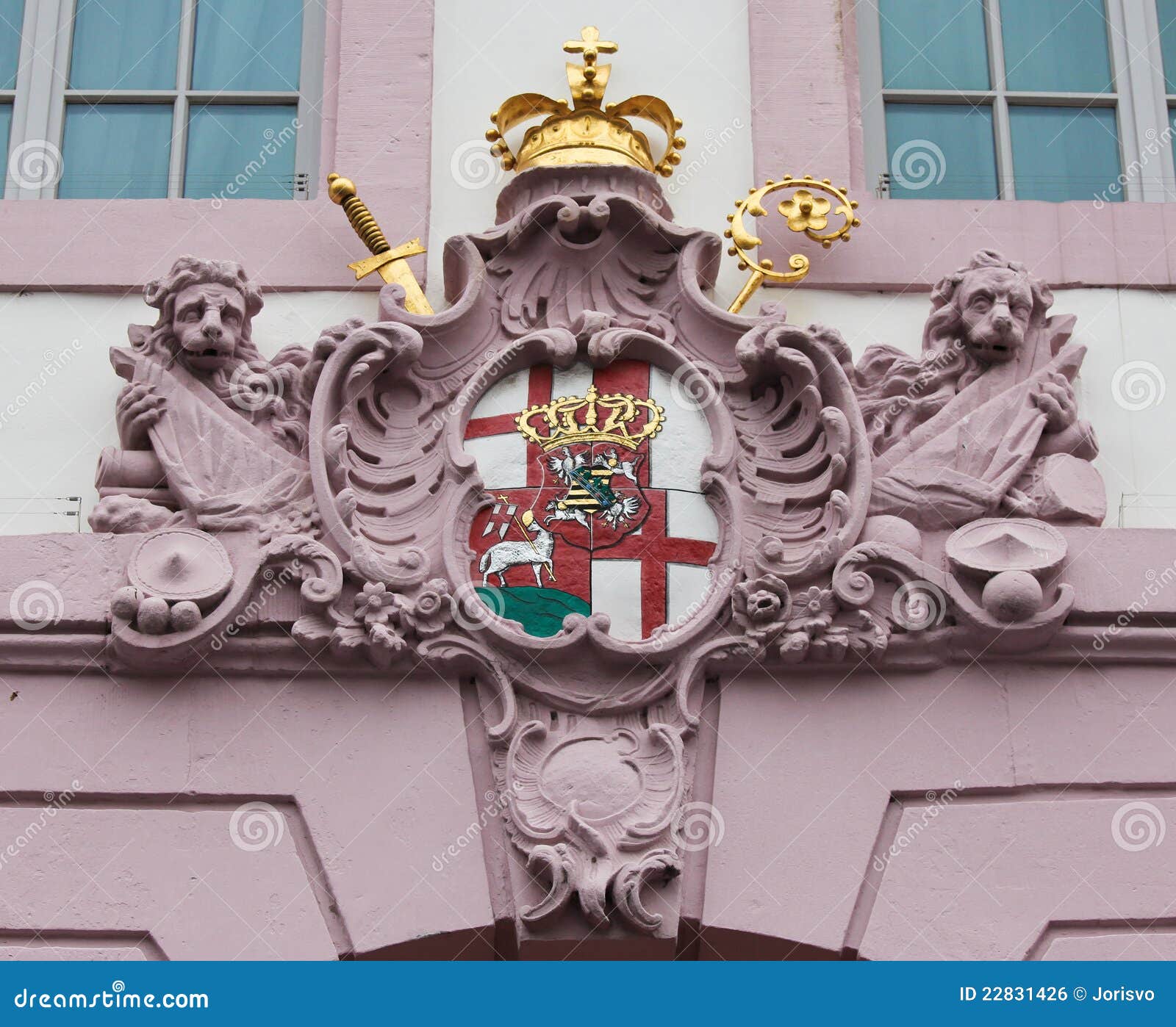 Coat of Arms of Trier stock photo. Image of insignia - 22831426