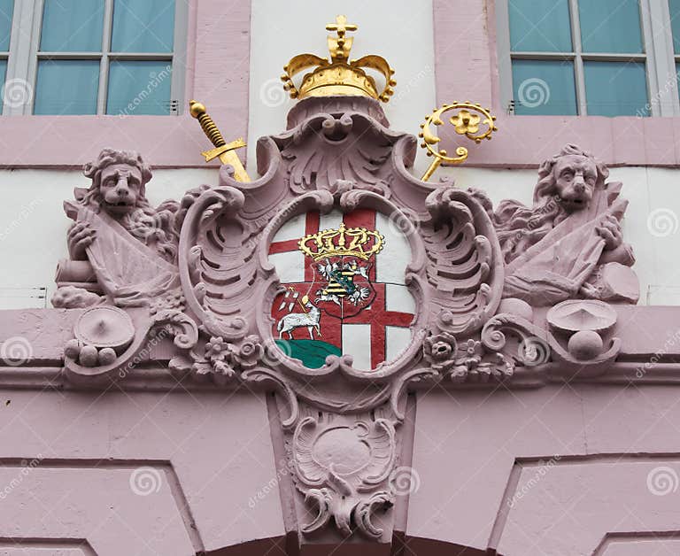 Coat of Arms of Trier stock photo. Image of insignia - 22831426